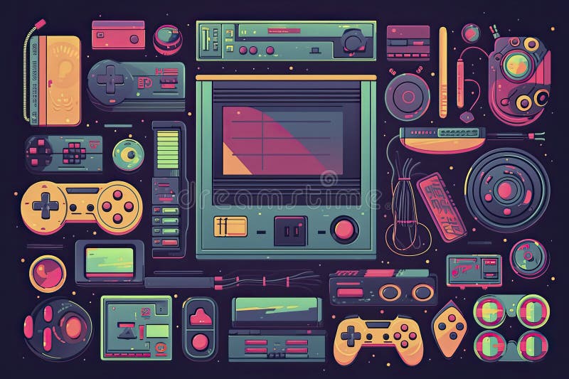 A Big Retro Set of the 90s, 80s. Guy Dancing and Games, Cassette ...