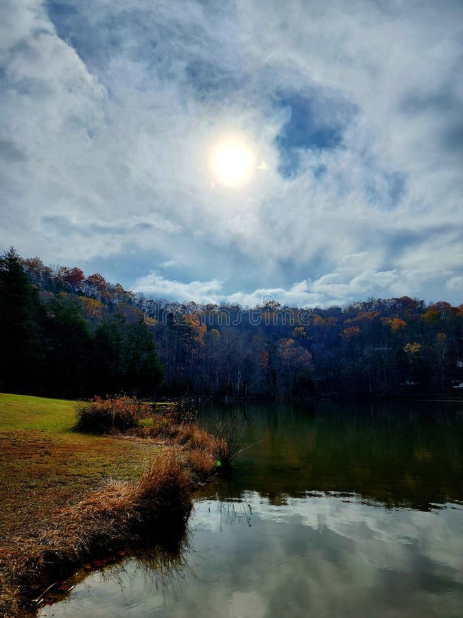 Big Ridge Lake Nature Scenic Abstract Art Stock Image - Image of lake ...