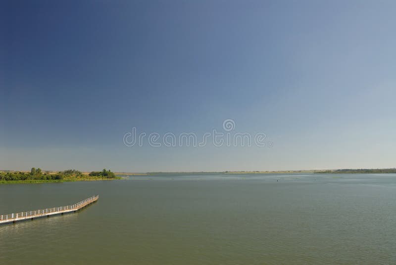 Big river stock photo. Image of green, field, jetty, flow - 912162