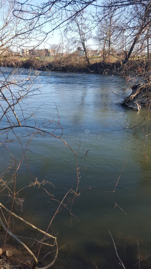 Big River stock image. Image of river, trees, country - 70197837