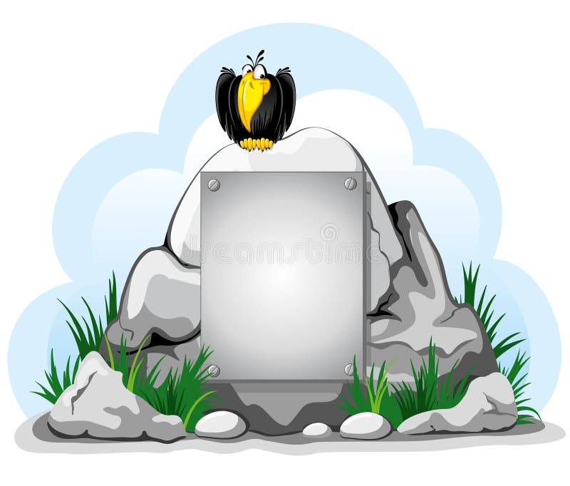 Big rock formation stock vector. Illustration of hillside - 30697803