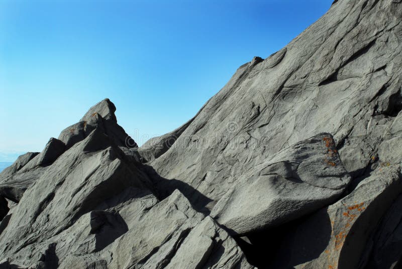 Big rock stock image. Image of gray, stones, hight, blue - 7301629