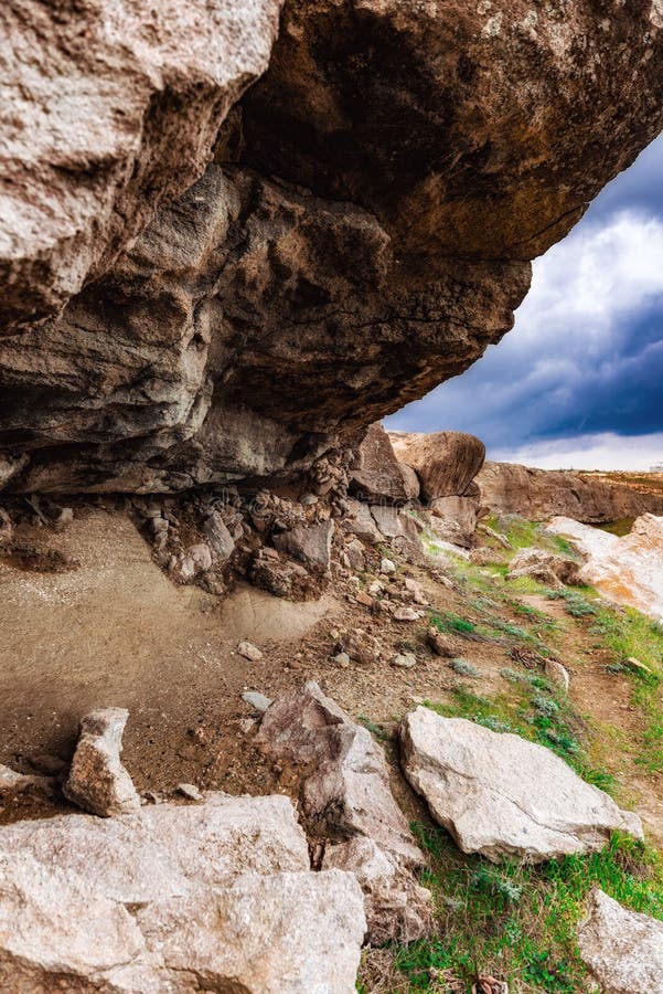 Big rock stock photo. Image of evergreen, geology, chautauqua - 68907108