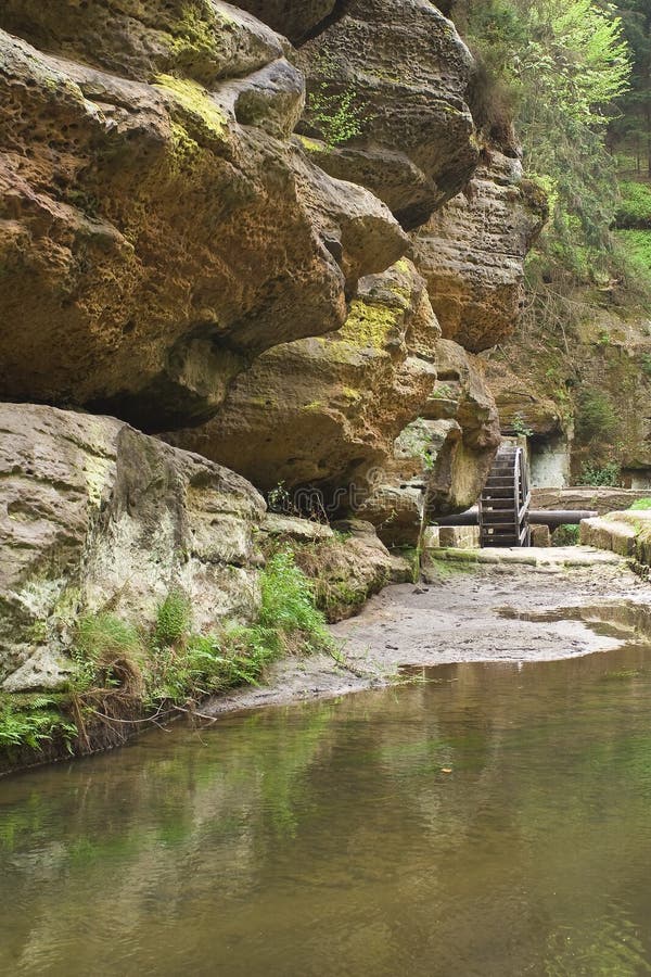 Mountain Base with Small Stream. Stock Image - Image of heritage ...
