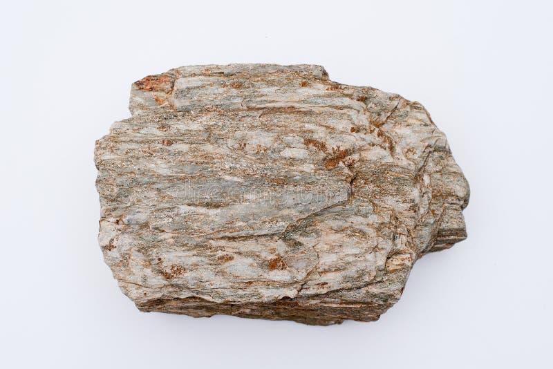 Large Rock Stone Isolated on a White Background. Stock Photo - Image of ...