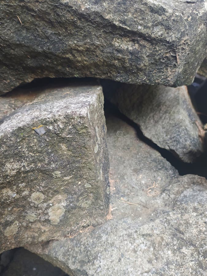 Rock foundation wall stock image. Image of pattern, rough - 1278303