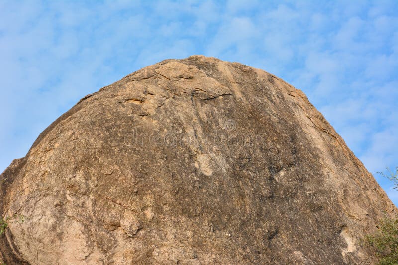 The Big Rock on the Mountain. Stock Image - Image of outdoor, round ...