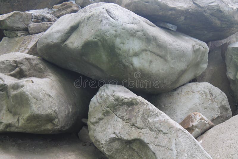 Big Rock Several Cubes. Build a Wall. Stock Image - Image of grunge ...