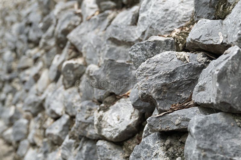 Big Rock Stone Wall Textured. Stock Photo - Image of masonry, outdoors ...