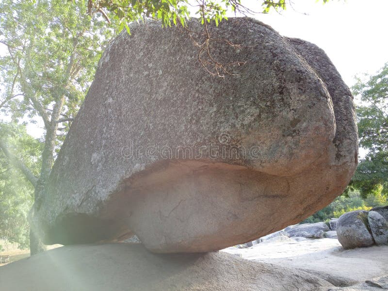 Big Rock and tree stock photo. Image of house, place - 123823022