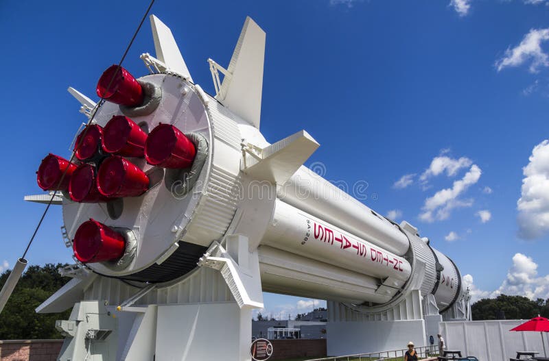 Big Rocket in Kennedy Space Center Editorial Stock Photo - Image of ...