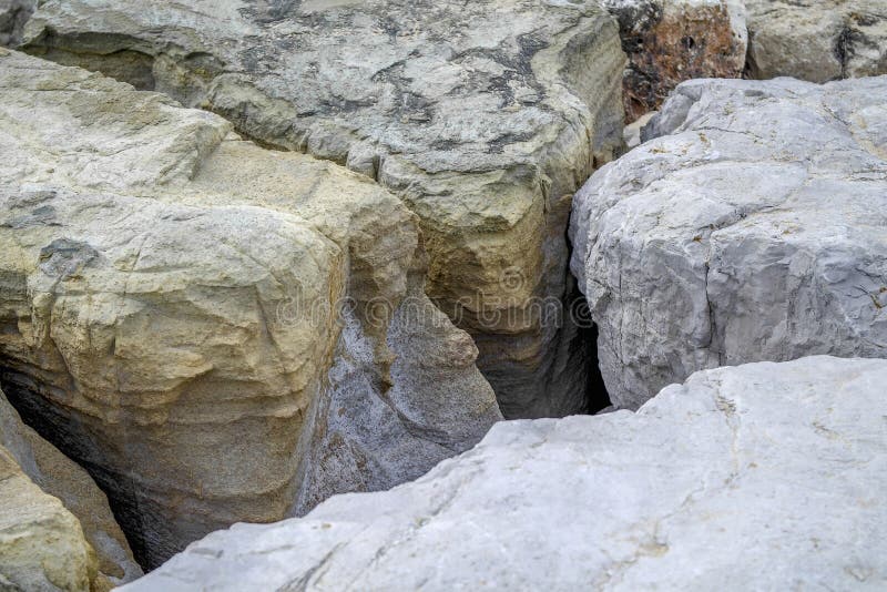 The Big Rocks Created the Cavity Stock Image - Image of beach ...