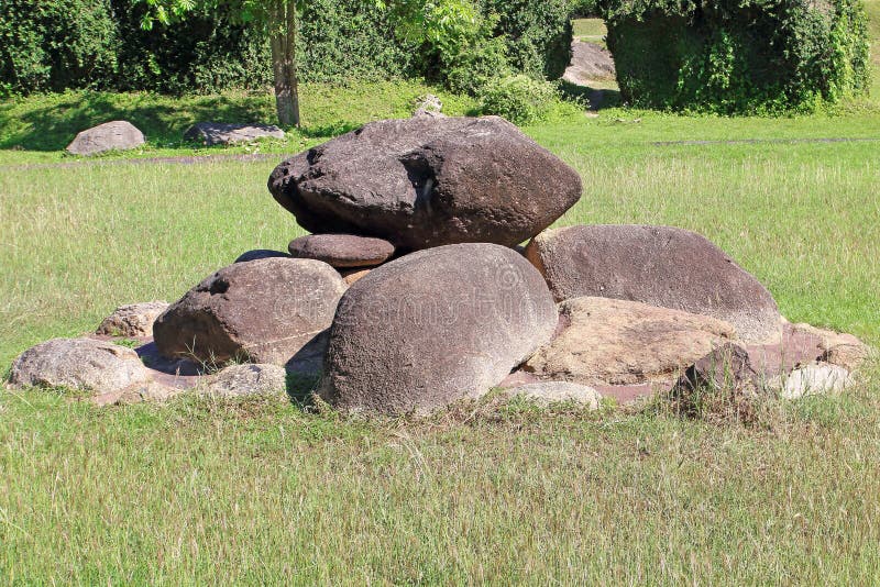Rocks on Lawn stock photo. Image of effect, back, created - 46829608