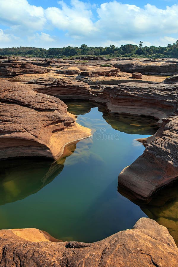 The Rocks in the Mekong River, Sam Phan Bok Grand Canyon, Ubon ...