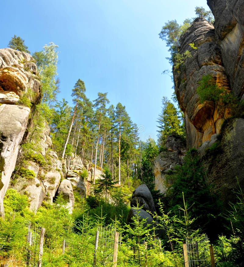 Big rocks panorama stock image. Image of park, scenery - 43666499