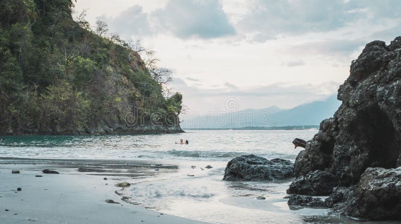 Big Rocks on the Seashore in the Beach Stock Photo - Image of water ...