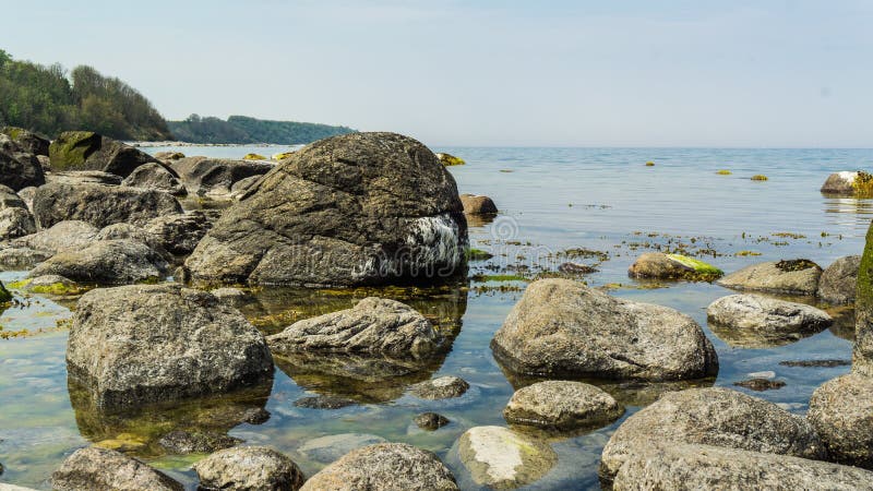 Big rocks at the shore stock image. Image of coast, peaceful - 141987163