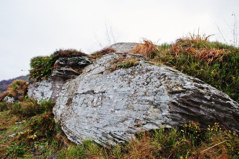 Big Rocky Stones at the Foot of the Mountain Stock Image - Image of ...