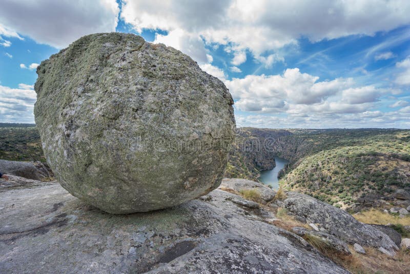 Round rock in the river stock photo. Image of national - 75017826