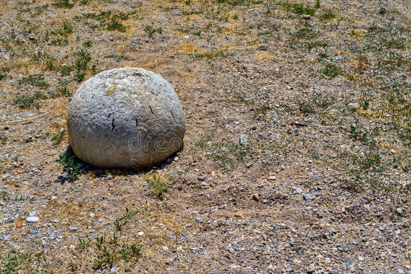 Big Round Stone or Stone Kernel Stock Photo - Image of kernel, blank ...
