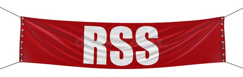 Big RSS Banner stock illustration. Illustration of roadside - 78276748
