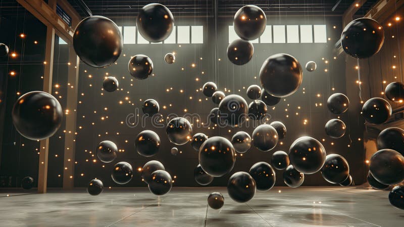 Big Rubber Balls Bouncing Indoors Stock Image - Image of beauty ...