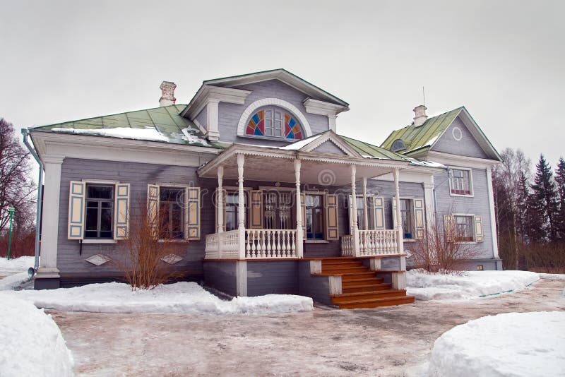 The big rural house stock photo. Image of building, fashioned - 4286008