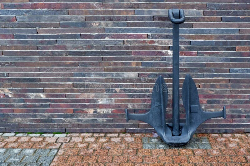 Nautical Symbol. Big Rusty Old Anchor Stock Image - Image of rusty ...