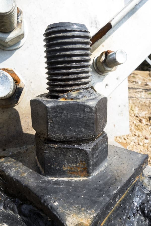 Big rusty metal nuts stock image. Image of industry, sheet - 58230369