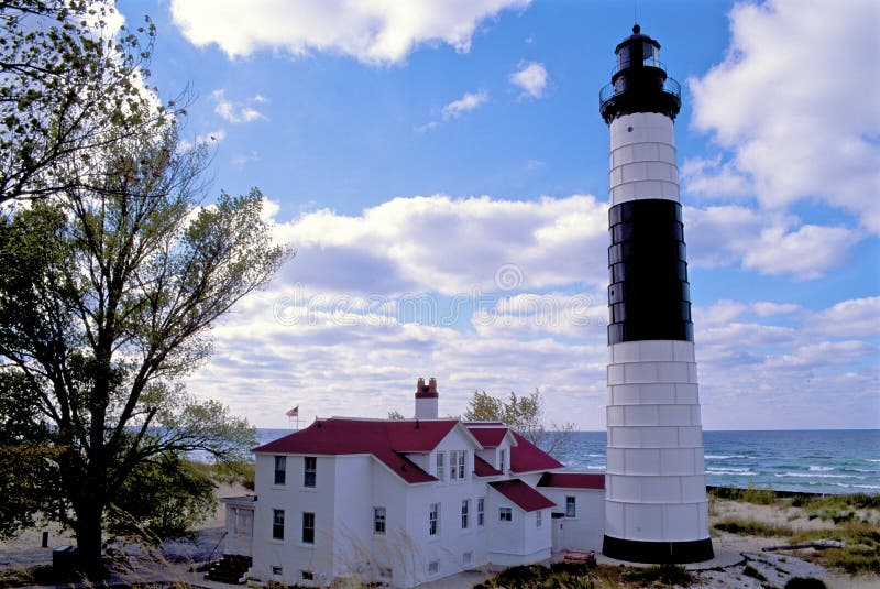 Big Sable Point Light 52771 Stock Image - Image of built, maritime ...