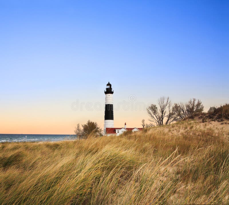 Big Sable Point Lighthouse - Ludington,Michigan Stock Photo - Image of ...