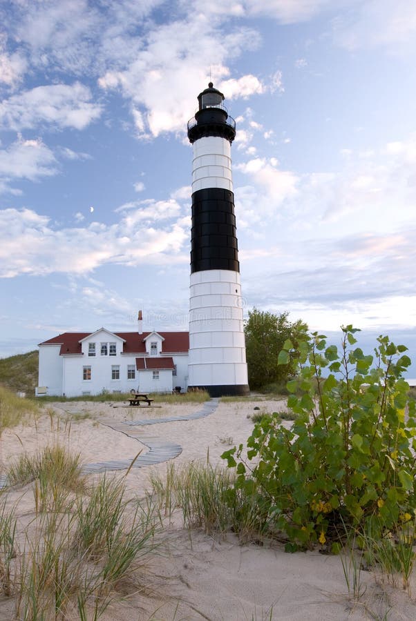 Big Sable Pt. Lighthoue stock image. Image of historic - 28253633