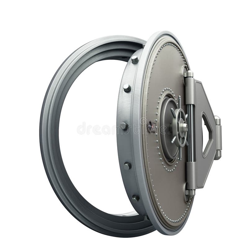 Big Safe Door Background High Resolution 3d Render on G Stock Image ...