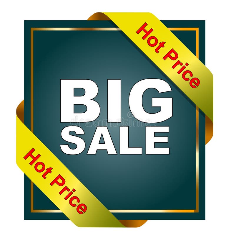 Big Top Sale Sign Stock Illustrations – 1,296 Big Top Sale Sign Stock ...