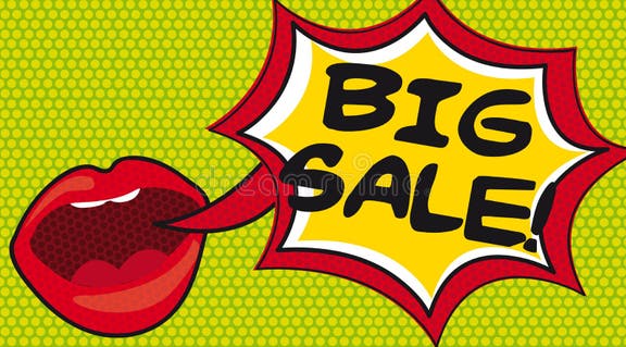 Big Sale Pop Art Stock Illustrations – 2,023 Big Sale Pop Art Stock ...