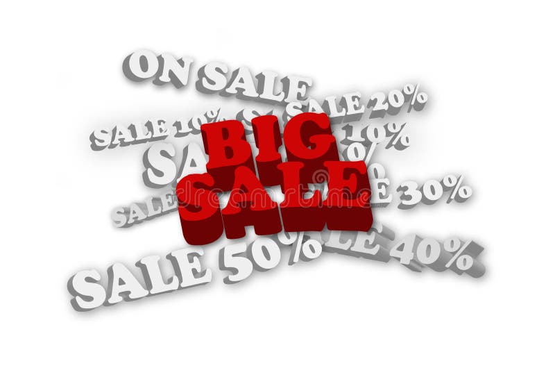 Big Sale 3d on the less Discount Rate Stock Illustration - Illustration ...