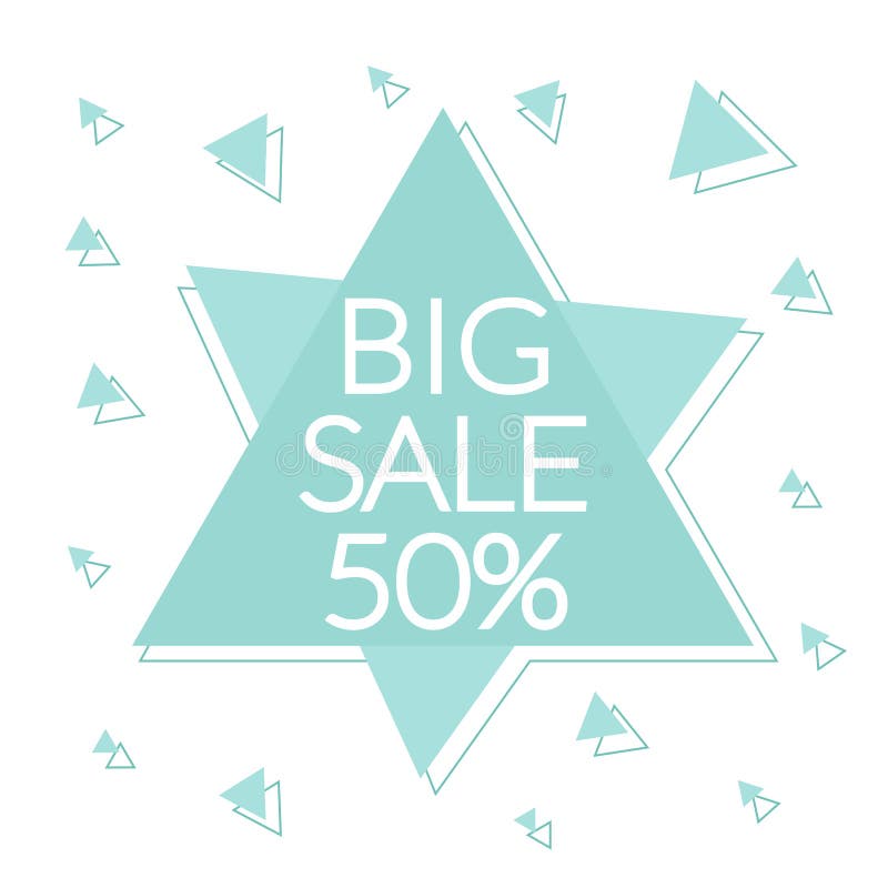 BIG SALE. Abstract Sale Sign with Explosion Effect Stock Vector ...
