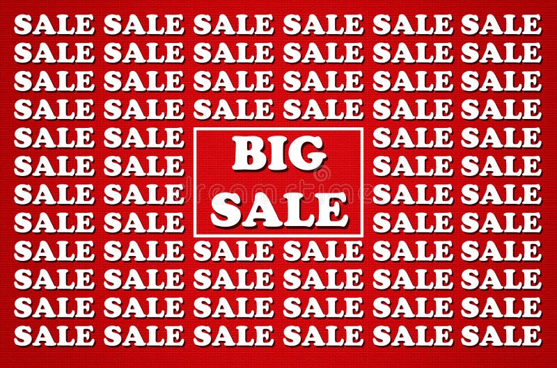 The `big Sale` Banner. Sale Days. Banner with a Red Background. Stock ...