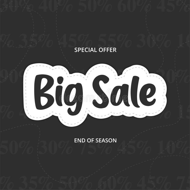 Big Sale Banner Template. Special Offer this Week only Stock ...