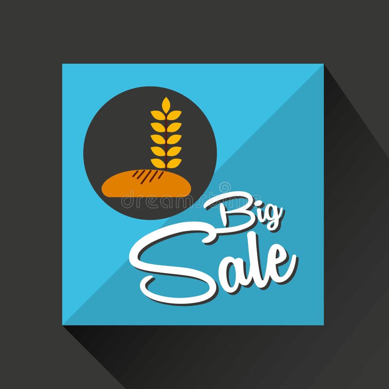 Big Sale Concept Bread Bakery Graphic Stock Vector - Illustration of ...