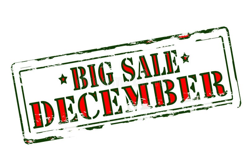 Big sale December stock illustration. Illustration of black - 108956657