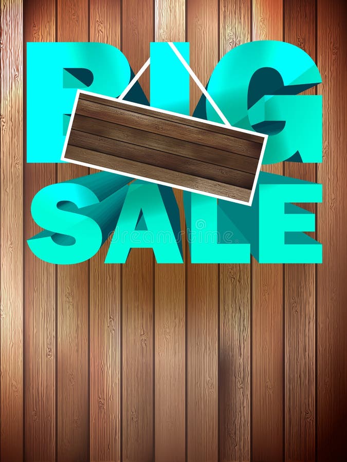 Big Sale Label Over Wood Background Stock Illustrations – 15 Big Sale ...