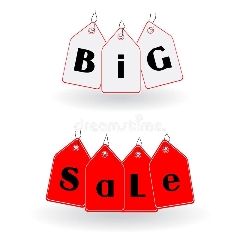 Big sale labels Vector stock vector. Illustration of paper - 26864225