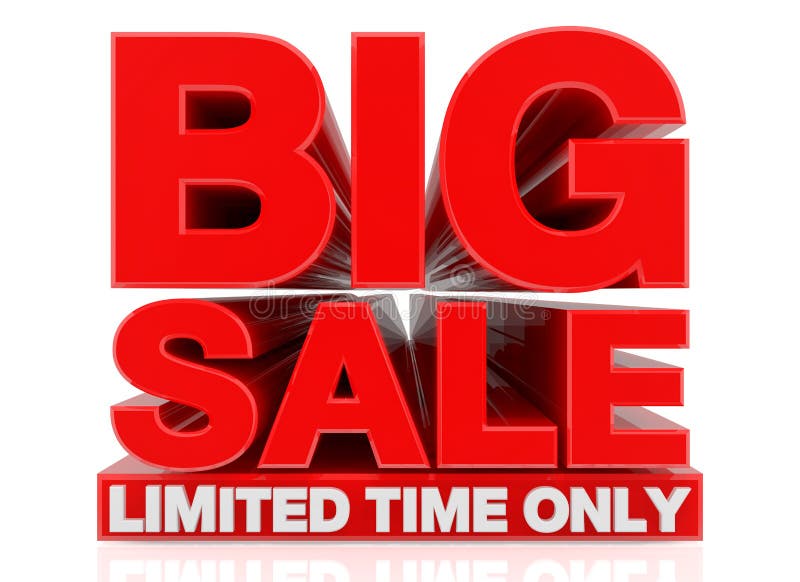 Sale with Limited Time Flyer or Banner Design. Stock Illustration ...