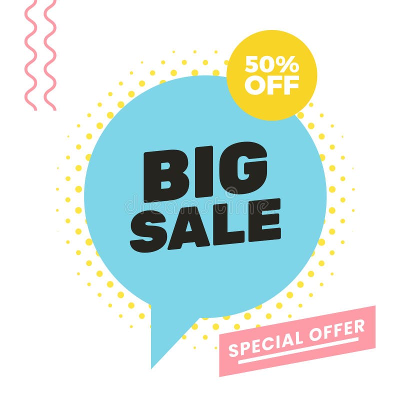 Big sale poster stock vector. Illustration of shop, vector - 188334517