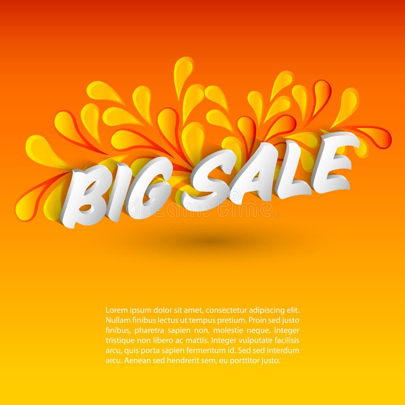 Big Sale Promo Department Store Stock Vector - Illustration of market ...