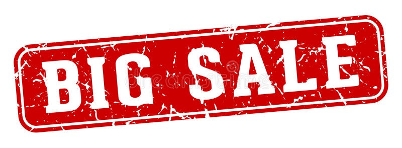 Big Sale Rectangular Sign. Big Sale Stamp Stock Vector - Illustration ...