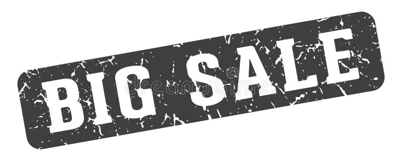 Big Sale Rectangular Sign. Big Sale Stamp Stock Vector - Illustration ...