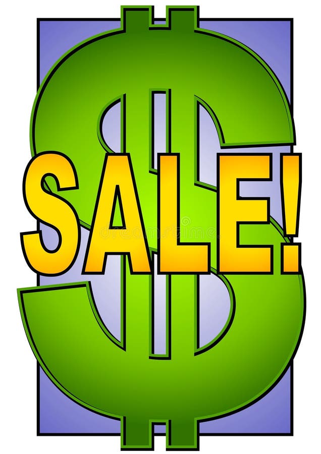 Big Sale Sign Dollar Symbol Stock Photo - Image of sign, clip: 2184226