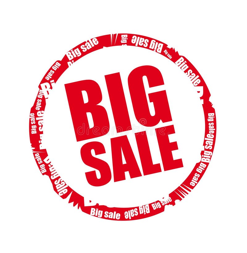 Big sale stamp. stock vector. Illustration of icon, certificate - 17284620